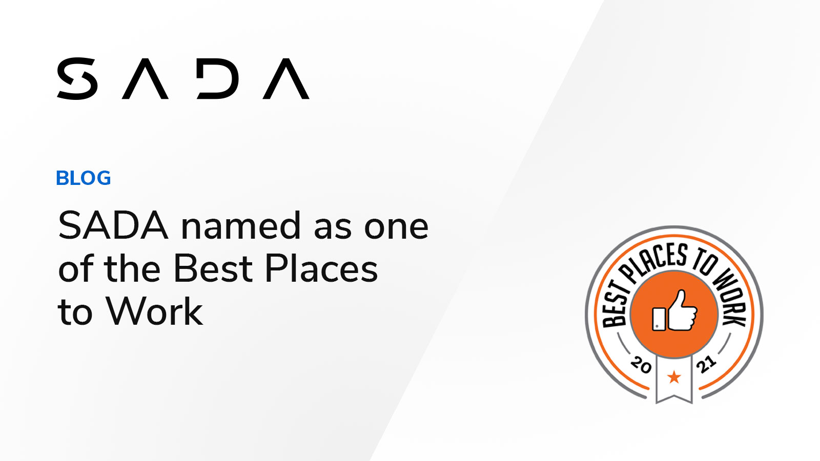 SADA named as one of the Best Places to Work | 2021