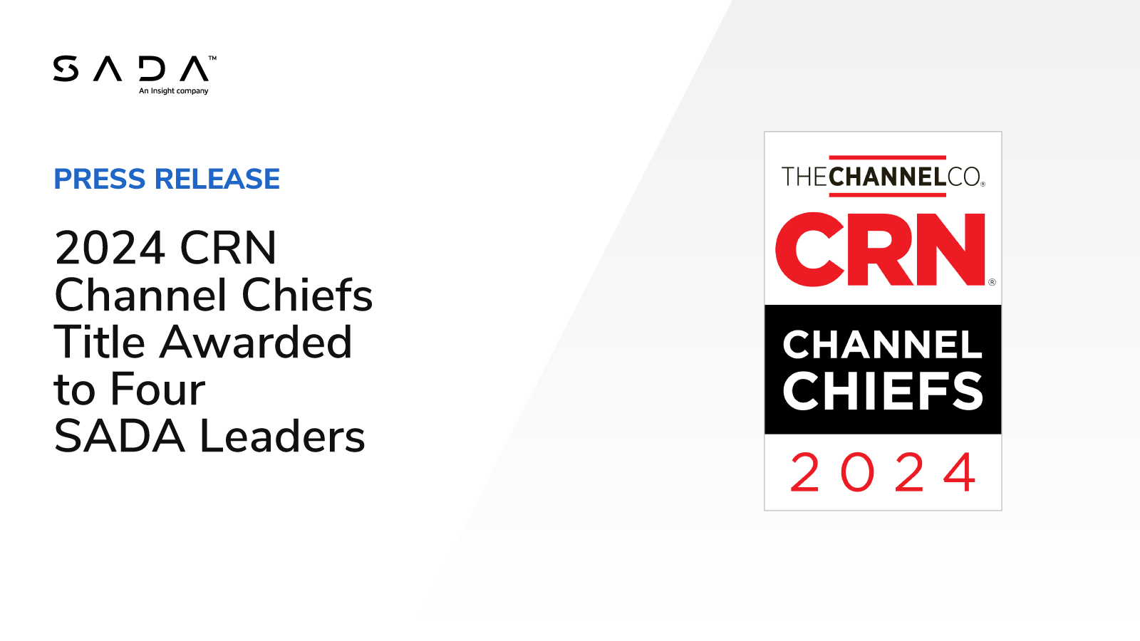 2024 CRN Channel Chiefs Title Awarded to Four SADA Leaders